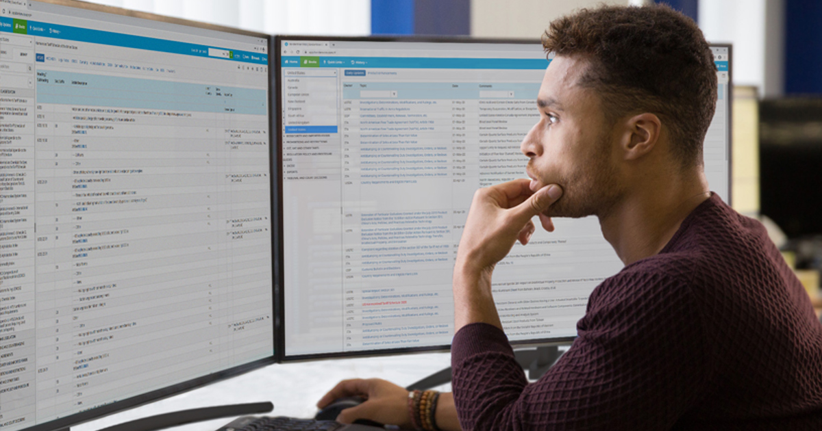 Border compliance software